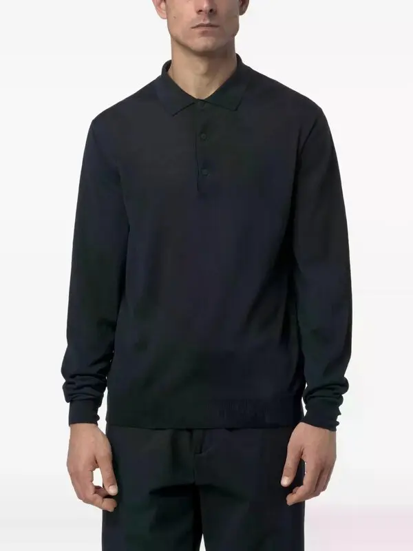 K-WAY Rey Button-fastening Polo Shirt - Blue