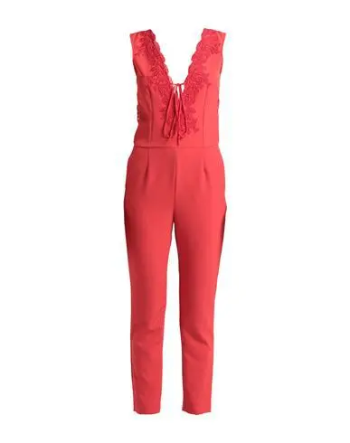 Ermanno Scervino Jumpsuit With Lace Detail - Red