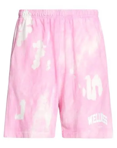 SPORTY & RICH Cotton Tie-dyed Shorts - Pink