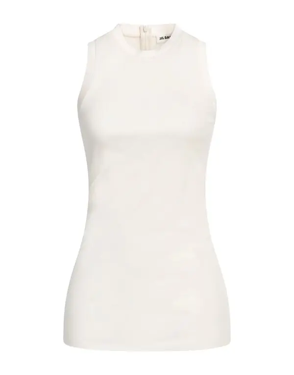 JIL SANDER Silk Top - White