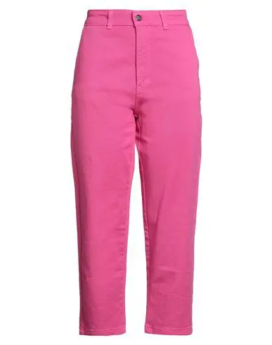 REBEL QUEEN BY LIU •JO Tapered Gabardine Pants - Fuchsia