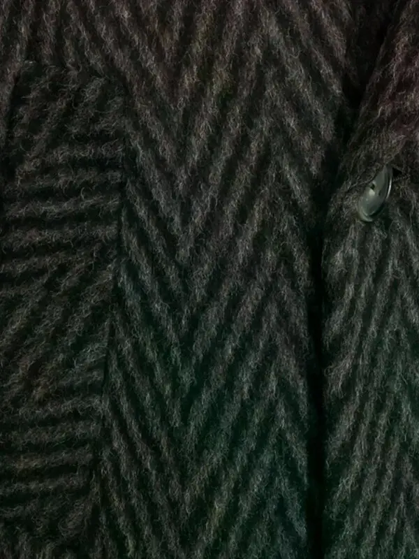 HEVO Herringbone Double-breasted Coat