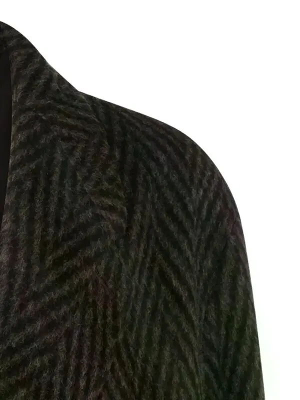 HEVO Herringbone Double-breasted Coat