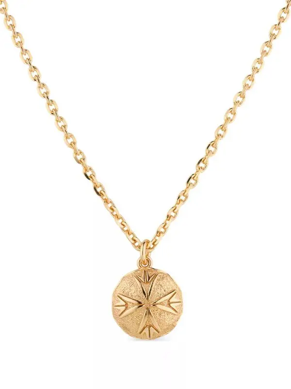 Emanuele Bicocchi Logo Scudo Pendant Necklace - Gold