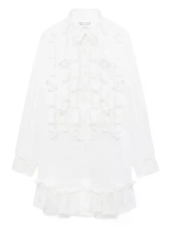 Comme Des Garçons Ruffled Hem Shirt
