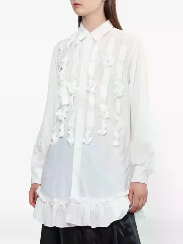 Comme Des Garçons Ruffled Hem Shirt