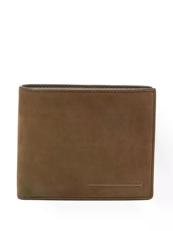 TOM FORD Leather Bi-fold Wallet - Brown