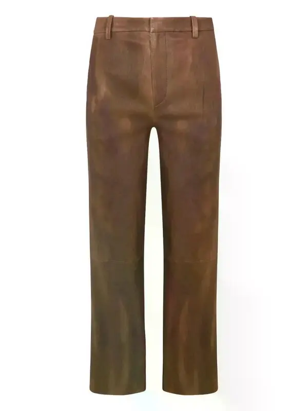 Sprwmn Panelled Leather Trousers