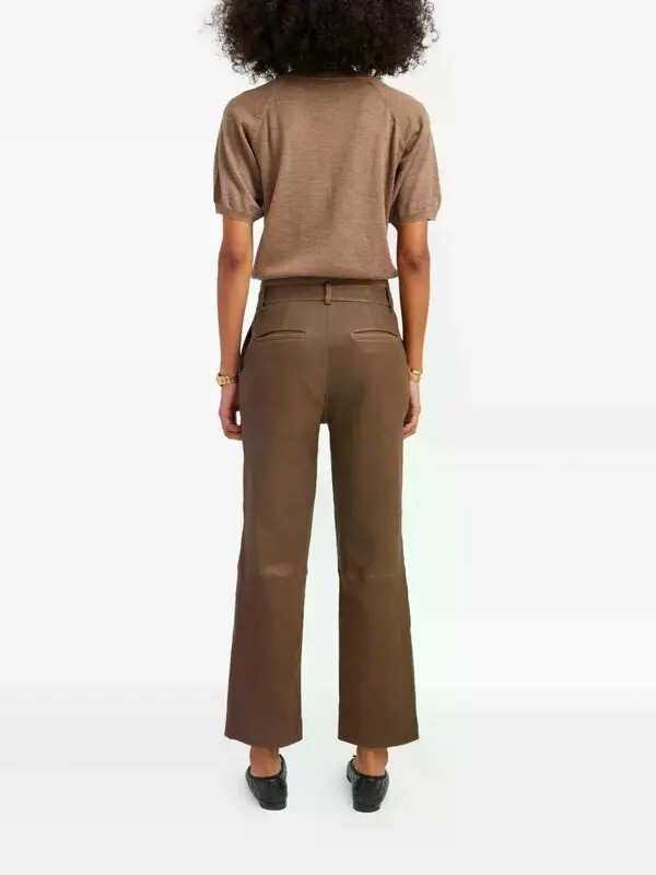 Sprwmn Panelled Leather Trousers