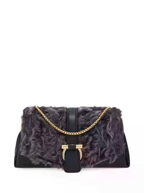 FERRAGAMO Shearling Clutch Bag