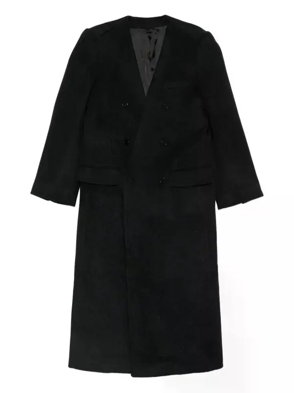 ALAINPAUL Double-breasted Virgin Wool-cashmere Blend Coat