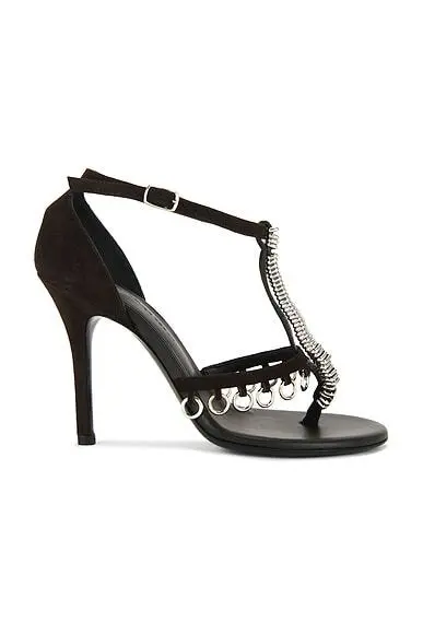 Christopher Esber Ludo Pierced Suede Heel