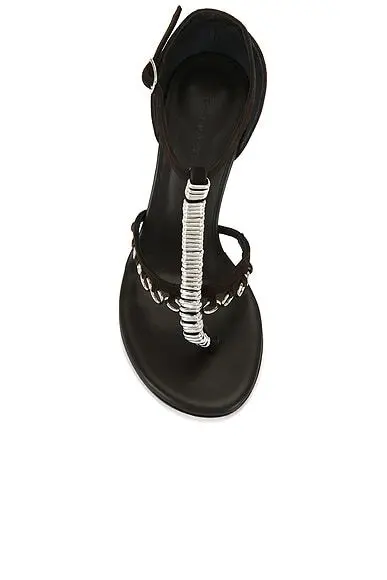 Christopher Esber Ludo Pierced Suede Heel