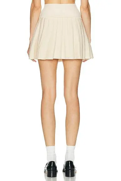 AMIYA Heritage Pleated Mini Skirt