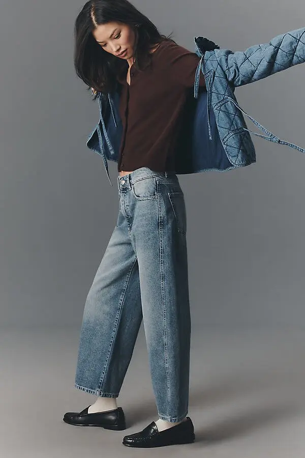 DL1961 Taylor High-rise Barrel Jeans - Salt Lake