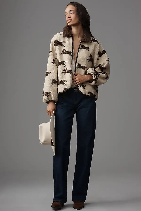 The Great. Pasture Fleece Jacket