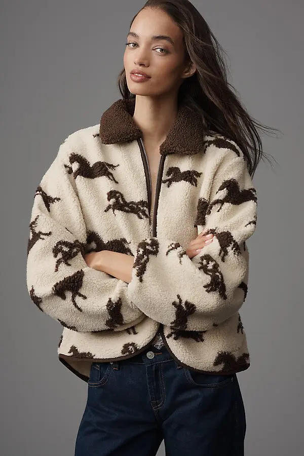 The Great. Pasture Fleece Jacket