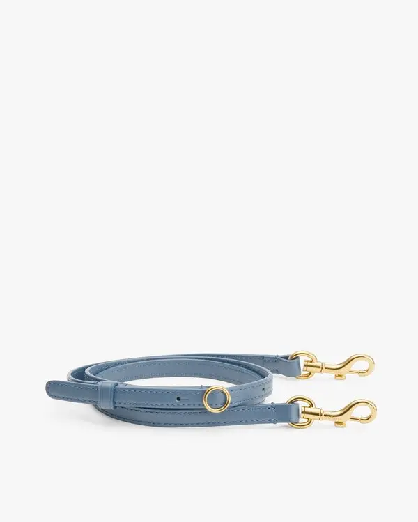 Cuyana Thin Adjustable Leather Strap - Azure