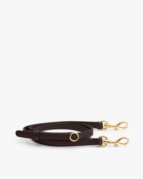 Cuyana Thin Adjustable Leather Strap - Mocha