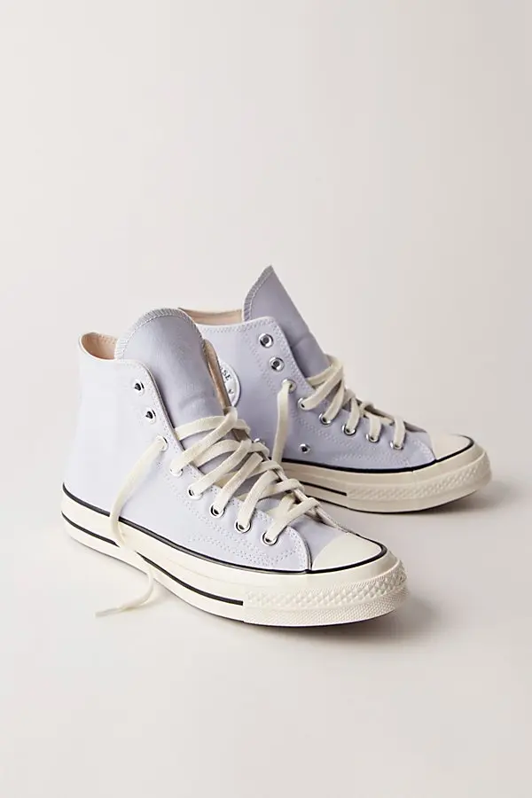 CONVERSE Chuck 70 Recycled Canvas High-top Sneakers - Blueberry Ice/egret/black