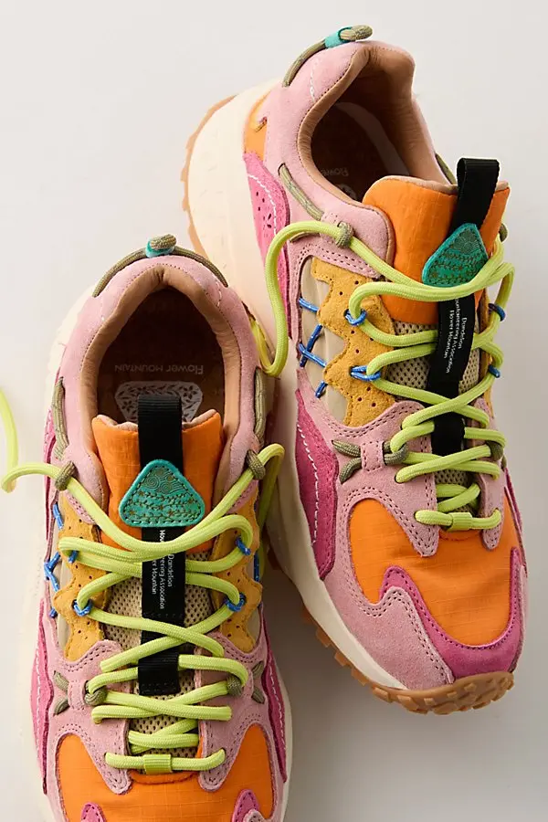 FLOWER MOUNTAIN Yamabushi Uni Sneakers - Fuchsia-orange