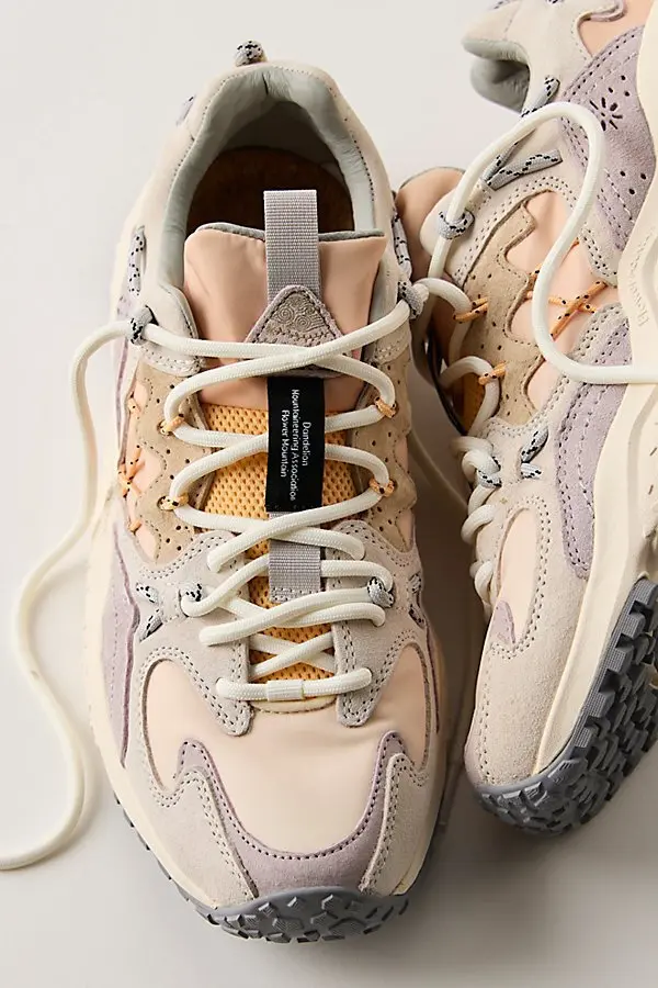 FLOWER MOUNTAIN Yamabushi Uni Sneakers - Off White-pale Lilac
