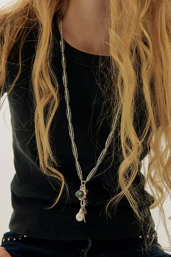 Chan Luu Quartz Dangle Charm Necklace