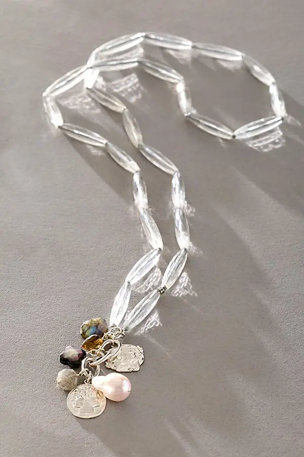 Chan Luu Quartz Dangle Charm Necklace