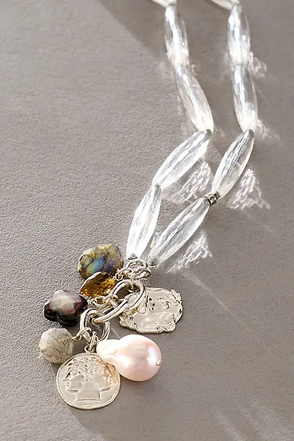 Chan Luu Quartz Dangle Charm Necklace
