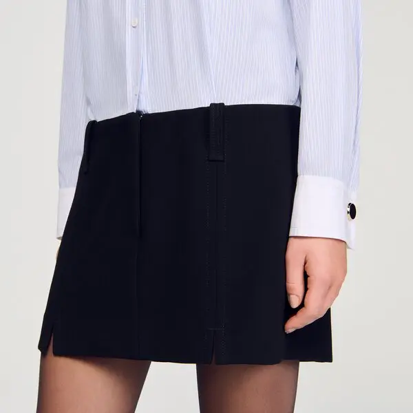 Sandro Mini 2-in-1 Shirt Dress