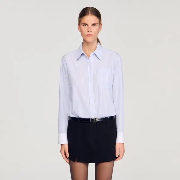 Sandro Mini 2-in-1 Shirt Dress