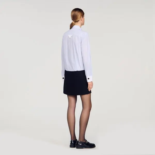 Sandro Mini 2-in-1 Shirt Dress