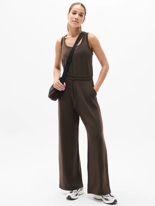 Athleta Coaster Luxe Jumpsuit - Truffle