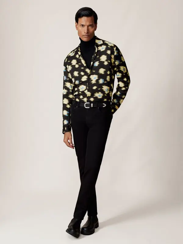 REISS Petal Abstract Floral-print Shirt