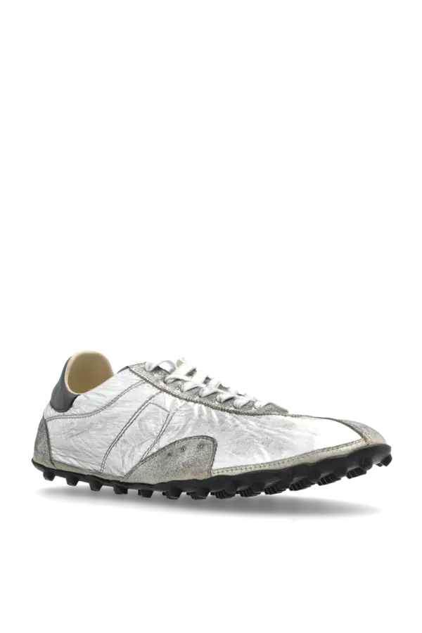 MAISON MARGIELA Low Top Metallic Sneakers - Silver