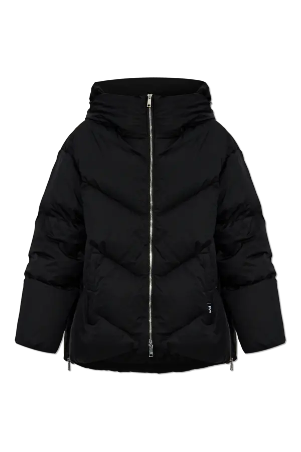 Add Down Padded Quilted Jacket - Black