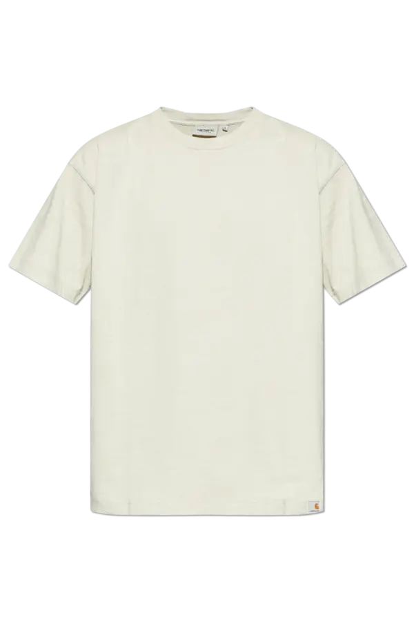 Carhartt Work In Progress T-shirt With Logo - Beige