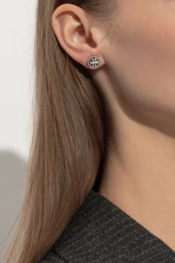 Tory Burch Necklace And Earrings Set - Silver