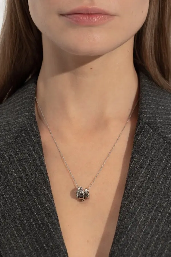 Tory Burch Necklace And Earrings Set - Silver