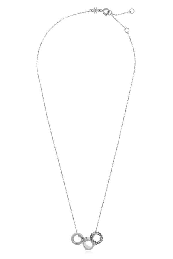 Tory Burch Necklace And Earrings Set - Silver