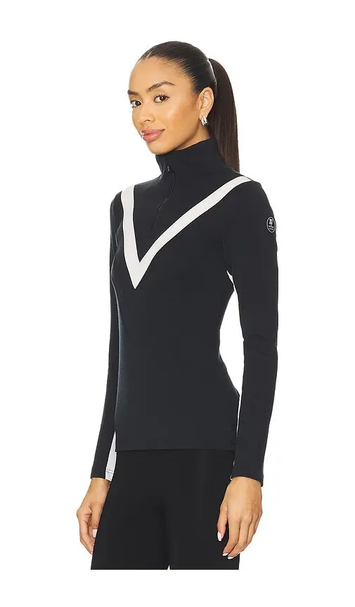 WE NORWEGIANS Voss Chevron Zip Up Turtleneck
