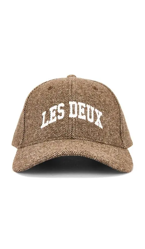 LES DEUX Wool Baseball Cap - Mountain Grey Melange