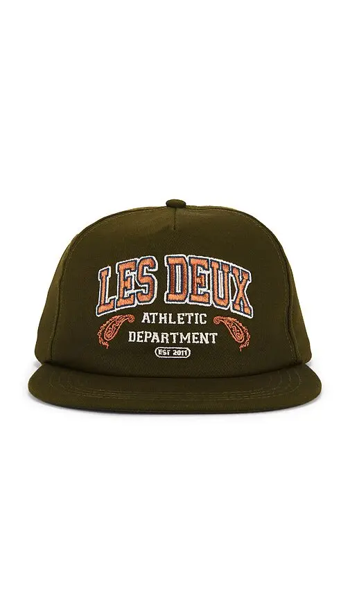 LES DEUX Paisley Organic Cap - Olive Night