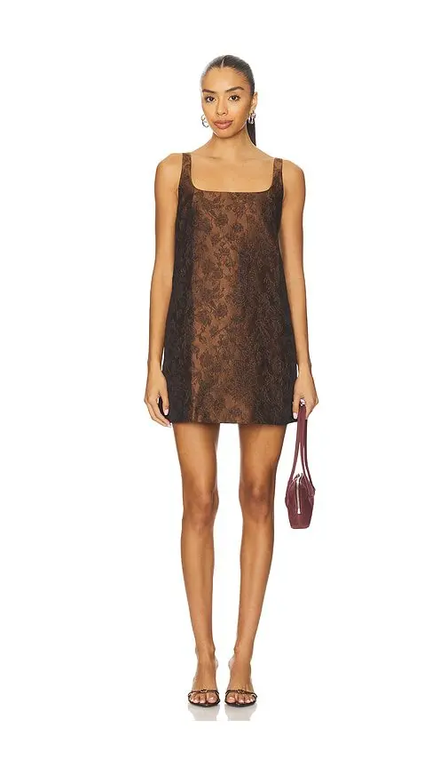 Amanda Uprichard Rinaldi Mini Dress - Chocolate