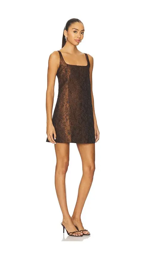 Amanda Uprichard Rinaldi Mini Dress - Chocolate
