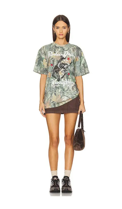 GOTHICMOCHAS Rodeo Drive Camouflage Print T-shirt
