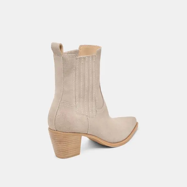 DOLCEVITA Slim Booties - Taupe Suede