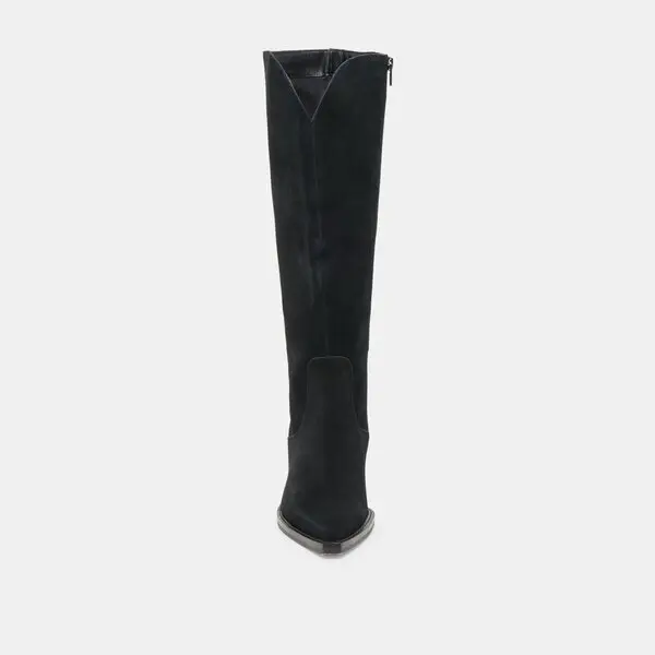 Dolce Vita Raj Wide Calf Boots - Onyx Suede