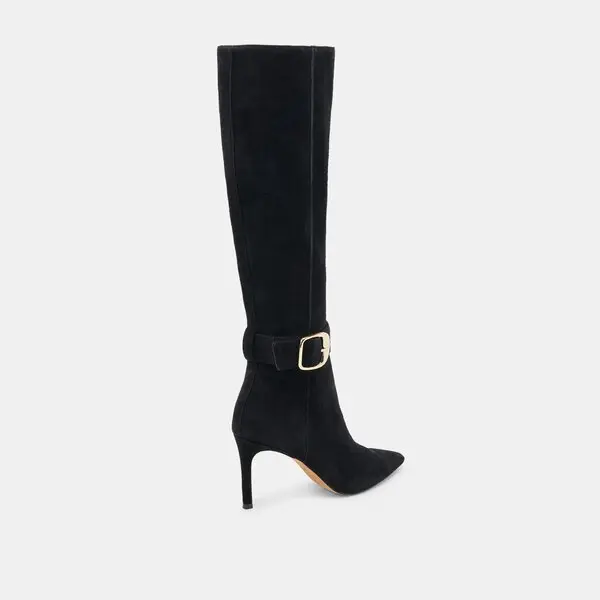 DOLCEVITA Kinzy Knee High Boots - Onyx Suede