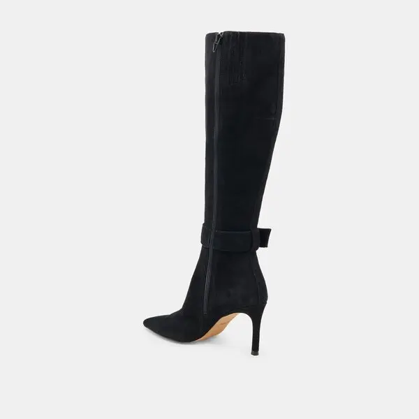 DOLCEVITA Kinzy Knee High Boots - Onyx Suede